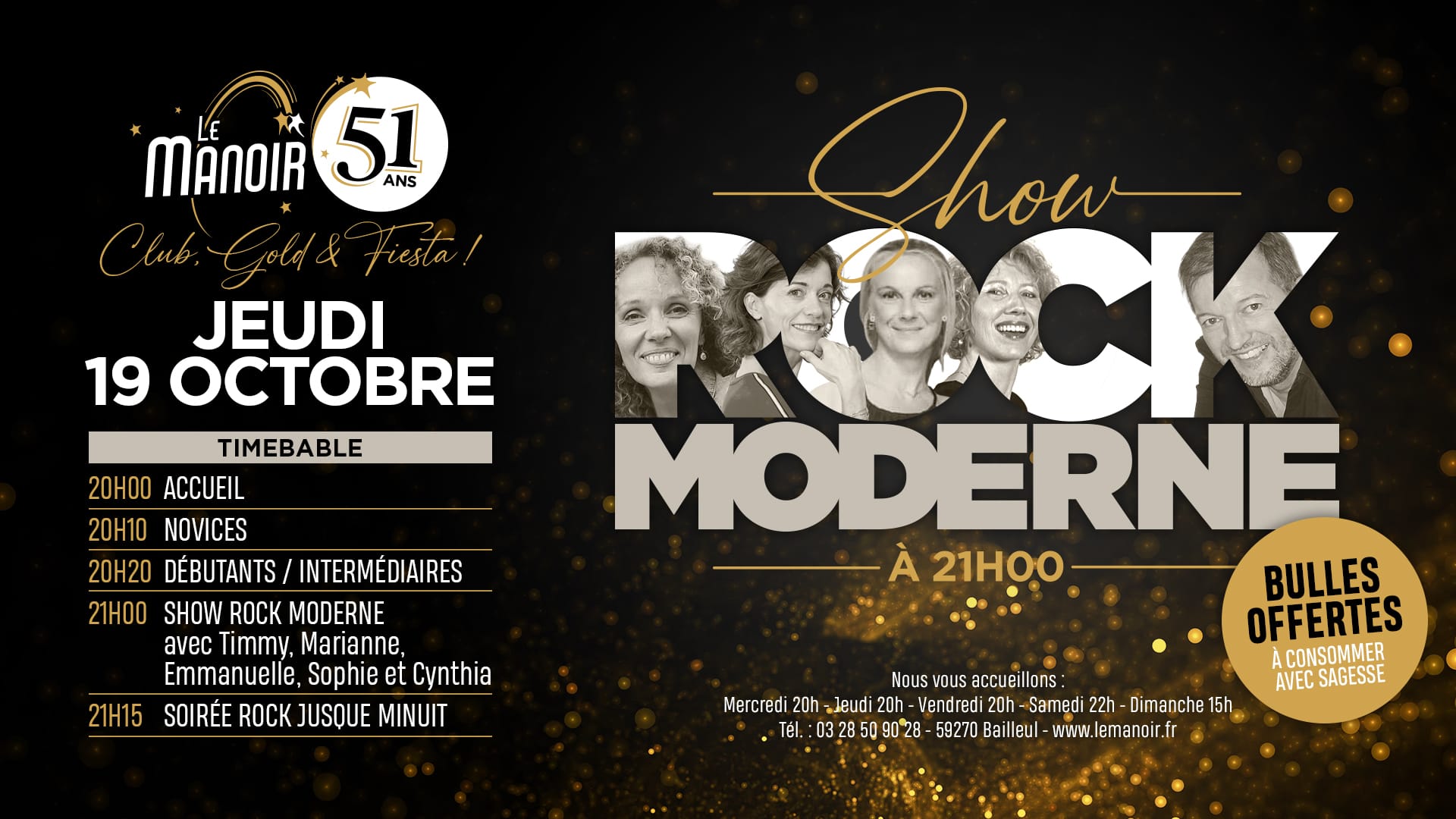 EDS EnvieDeSortir.fr EDS Danser Cours Show et soirée rock au Manoir le ...